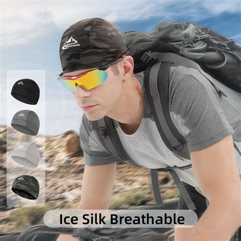 자전거 안감 모자 자외선 차단 헬멧 안감 통기성 땀 스포츠 모자 편안한 하이킹 사이클링 오토바이 모자 야외용 Aliexpress