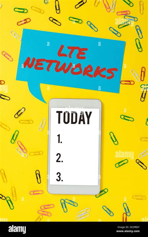 Text Showing Inspiration Lte Networks Business Concept Fastest Network Connection Available For