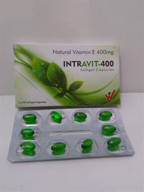 Natural Vitamin E Mg Softgel Capsules Iu At Rs Box In Bengaluru