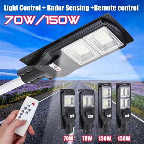 Светодиодный уличный светильник на солнечной батарее 70 Вт 150 Вт водонепроницаемый уличный