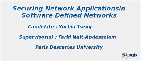 Securing Network Applications Phd Thesis S Logix