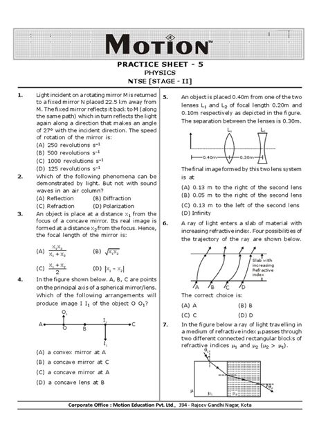 practice sheet 5 physics pdf sound waves
