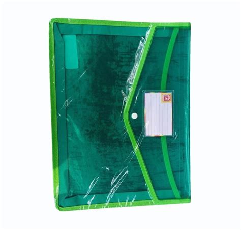 Pvc Button File Folder Green Size A4 At ₹ 50 Piece In Thane Id 2854105690191