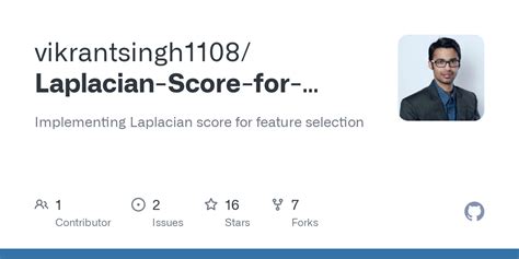 Github Vikrantsingh1108laplacian Score For Feature Selection