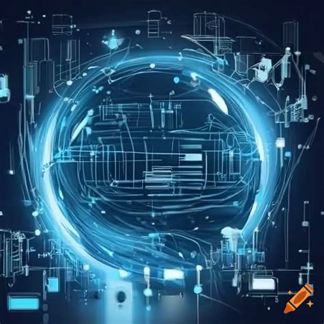 Digital Timeline Of Technological Milestones On Craiyon