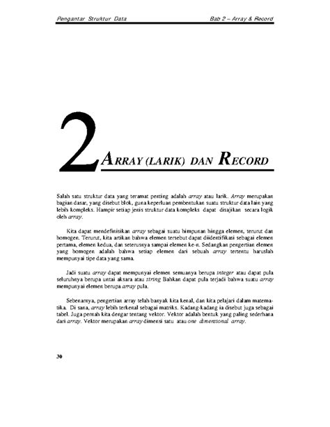 Bab2 Array Dan Record Struktur Data Array Larik Dan Record Salah