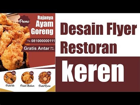 Cara Desain Pamflet Flyer Makanan Tutorial Desain Grafis Dengan Corel Draw Blog Okuta