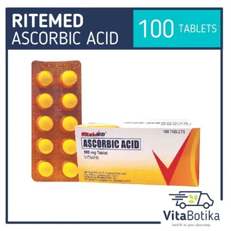 Spot Hot Sale Ritemed Ascorbic Acid Vitamin C 500mg 100 Tablets