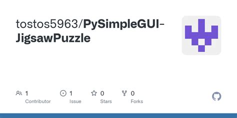 GitHub Tostos PySimpleGUI JigsawPuzzle