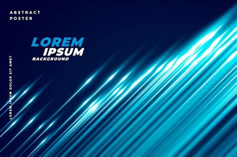 추상 블루 빛나는 라인 배경 무료 벡터