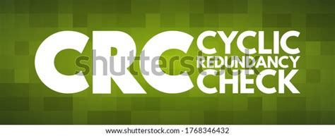 Crc Cyclic Redundancy Check Errordetecting Code Stock Vector Royalty Free 1768346432