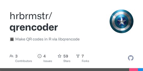 Github Hrbrmstrqrencoder Whitesquarebutton Make Qr Codes In R