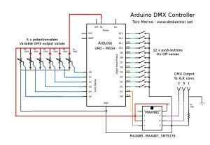 Small Arduino DMX Controller Use Arduino For Projects