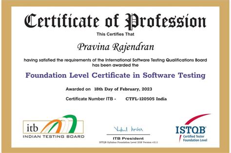 Pravina Rajendran On Linkedin Istqb Istqbcertified Softwaretesting