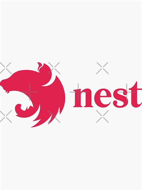 nestjs framework for node js sticker for sale by typo n quotes