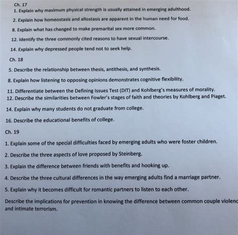 Solved Ch 17 1 Explain Why Maximum Physical Strength Is Chegg Com