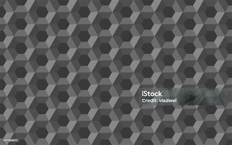 허니콤 육각형 추상적 벡터 3d 배경 패턴 블랙 화이트 일러스트레이션 기하학적 대칭 다각형 구조 반복 배경 그리드 템플릿 기술 전단지 커버 또는 브로셔 0명에 대한 스톡