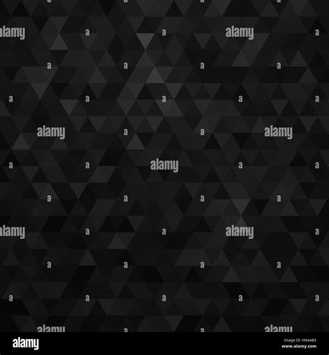 Geometric Mosaic Pattern From Black Triangle Texture Abstract Vector Background Illustration