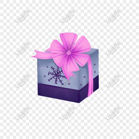 눈송이 중공업 큰 활 선물 상자 수공 패턴 무료 버클 다운로드 Png 일러스트 무료 다운로드 Lovepik