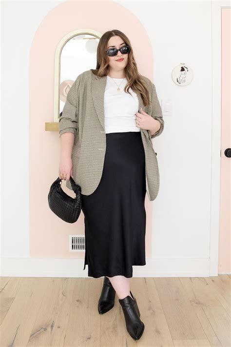 By Anthropologie Elyse Bias Slip Curated On LTK Curvy Work Outfit