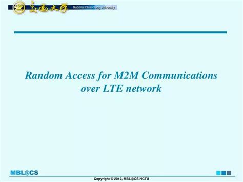 ppt random access for m2m communications over lte network powerpoint presentation id 2475567