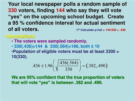Ppt Introduction To Confidence Intervals Using Population Parameters Powerpoint Presentation