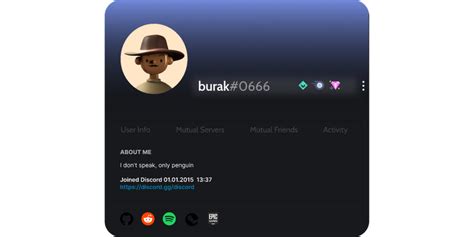 Discord User Profile Figma