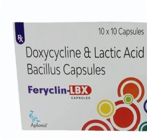 Doxycycline And Lactic Acid Bacillus Capsule At Box Manimajra ID