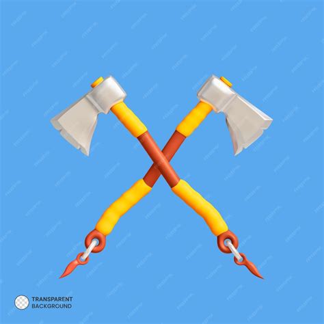 free psd magical sword game asset icon isolated 3d render illustration
