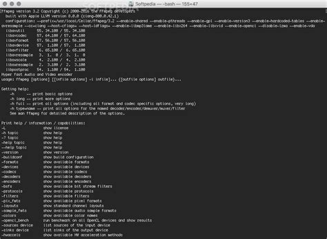 ffmpeg download mac softpedia