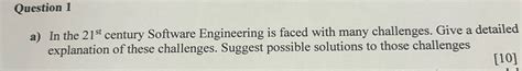 solved question 1a ﻿in the 21st ﻿century software