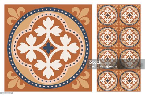 포르투갈 바닥 세라믹 타일 아줄레호 디자인 지중해 패턴 고대의에 대한 스톡 벡터 아트 및 기타 이미지 고대의 모자이크
