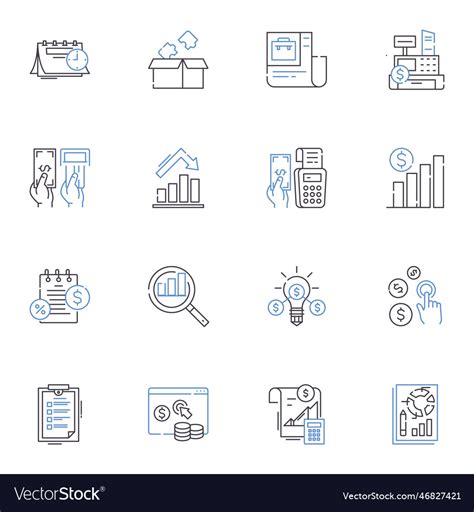 Innovative Design Line Icons Collection Creative Vector Image