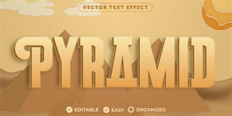 Premium Vector Pyramid Text Effectfully Editable Font Text Effect