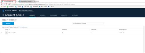 Bim 360 Docs Delete Project Autodesk Community