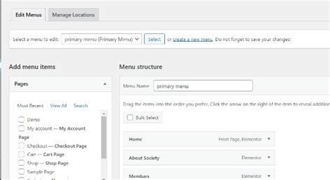 how to add sub menu in wordpress