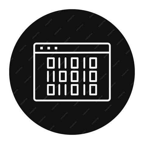 premium vector binary code vector illustration