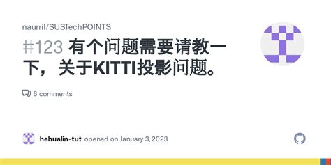 有个问题需要请教一下，关于kitti投影问题。 · Issue 123 · Naurrilsustechpoints · Github