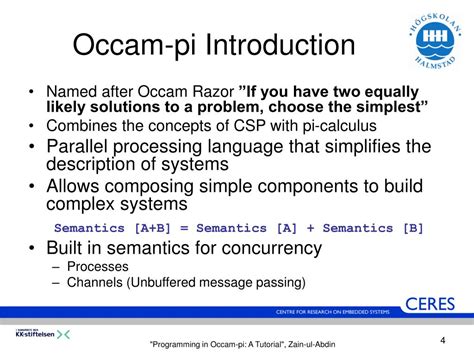 Ppt Programming In Occam Pi A Tutorial Powerpoint Presentation Free Download Id6975282
