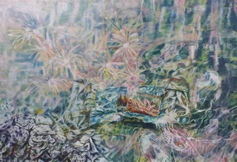 张文菁 珊瑚的旅行Ⅰ journey of coralsⅠ ──糖果纸篇 candy wrapper a12 线上艺廊 每一幅画都会