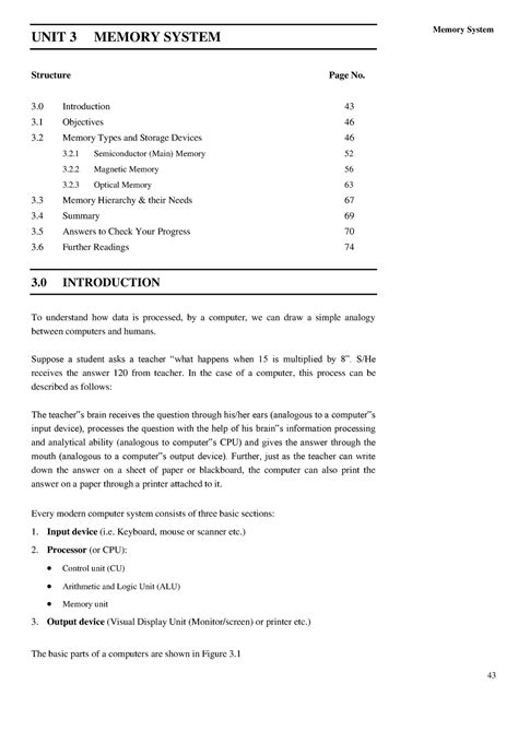 unit 3 memory system unit 3 memory system memory system structure