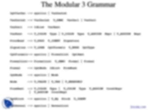 modular 3 grammar programming language translation lecture slides slides programming