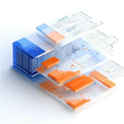 Premium Photo Efficiently Streamlined A Blue And Orange Project Plan