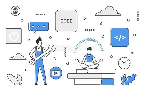 Development Support Team Stock Illustration Illustration Of Method