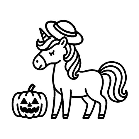 Halloween Unicorn Coloring Pages Coloringlib