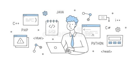 Software Engineer Doodle Stock Illustrations 96 Software Engineer