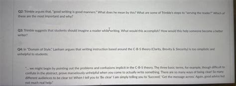 Q2 Trimble Argues That Good Writing Is Good