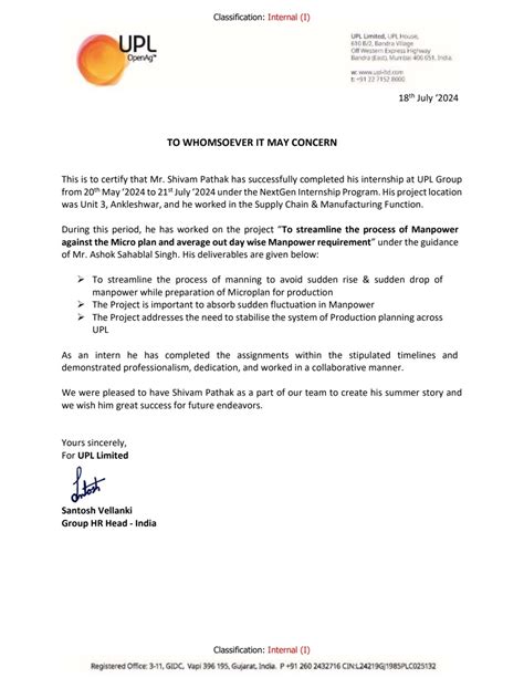 Shivam Pathak On Linkedin Internship Upl Projectmanagement Manpowerplanning Resourcemanagement