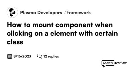 how to mount component when clicking on a element with certain class
