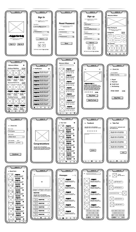 App Wireframe Artofit